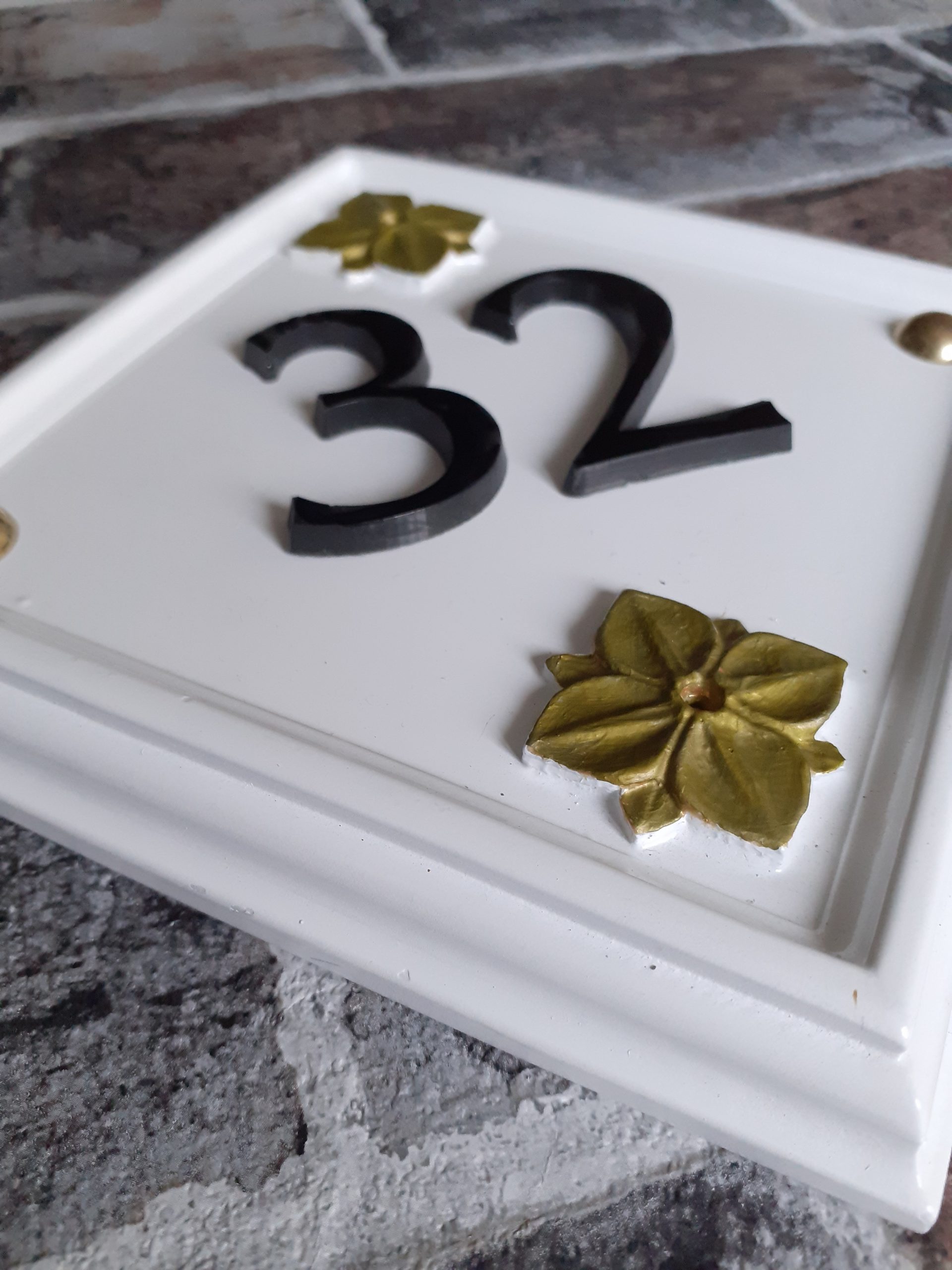 Diamond shaped house signs - Meadow Place House Signs