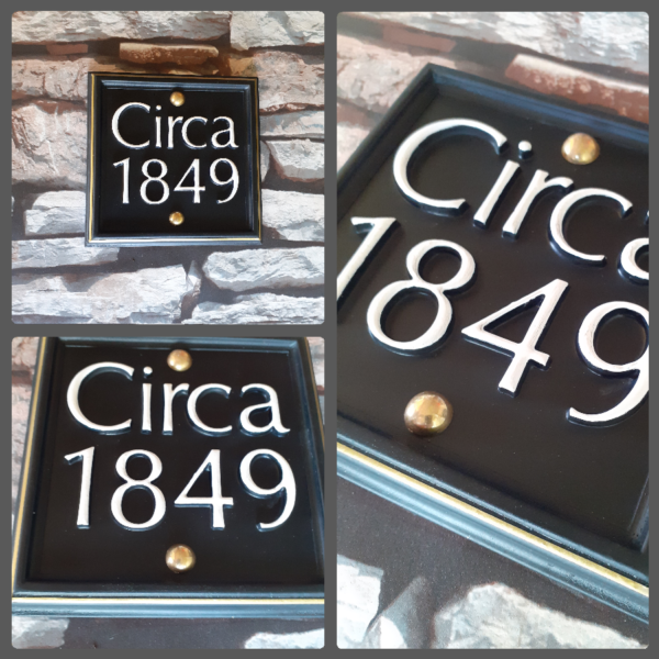 SQUARE.1 152mm x 152mm - Meadow Place House Signs