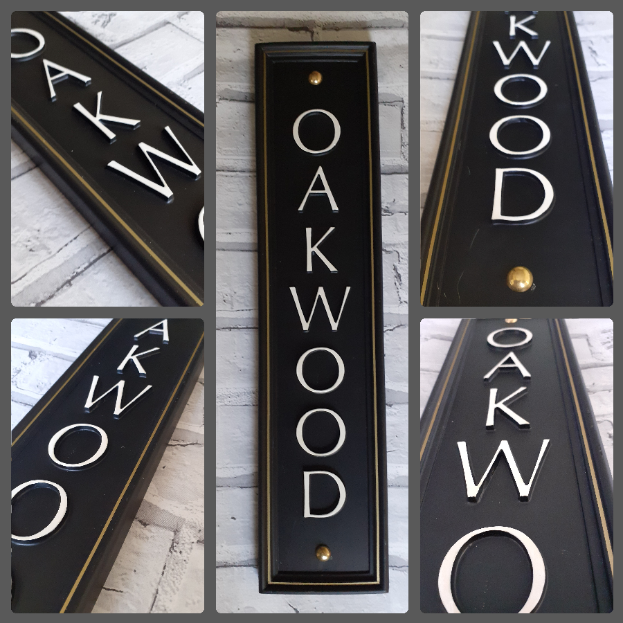 VERTICAL.2 100mm x 456mm - Meadow Place House Signs